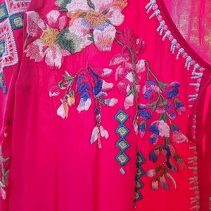 Johnny Was | Tops | Johnny Was Red Blouse Nwt | Poshmark